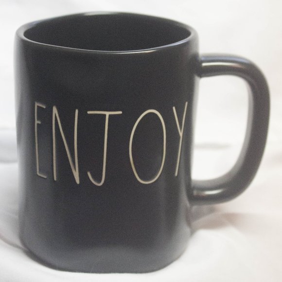 Rae Dunn | Dining | Rae Dunn Enjoy 6 Ounce Black Ceramic Coffee Mug ...
